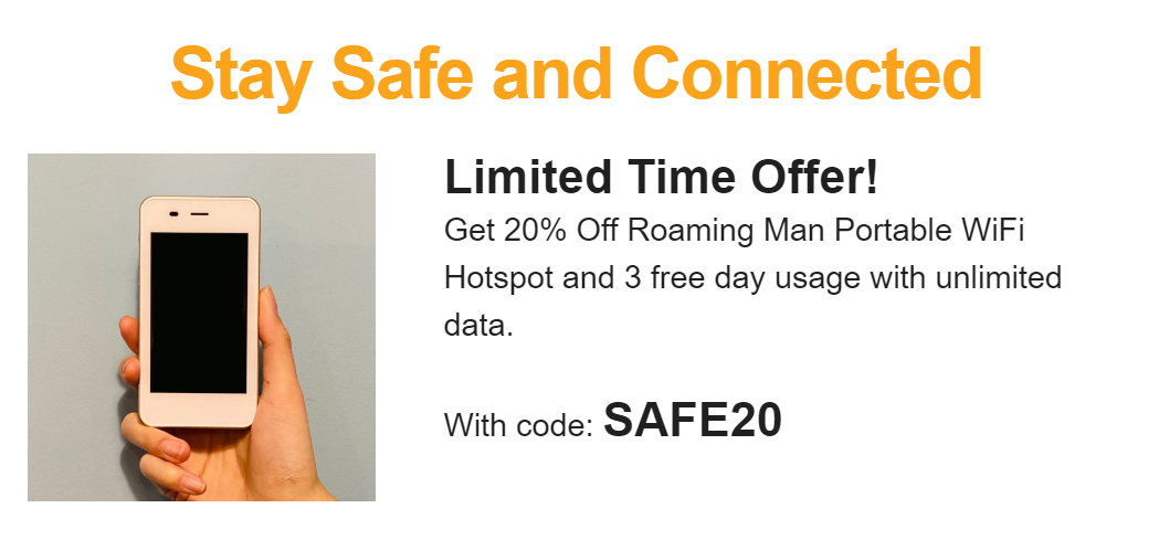 Stay Safe and connected with Roaming Man Portable WiFi Hotspot